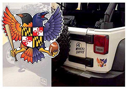 Fan photo on Jeep of Birdland Baltimore Raven and Oriole Maryland ...